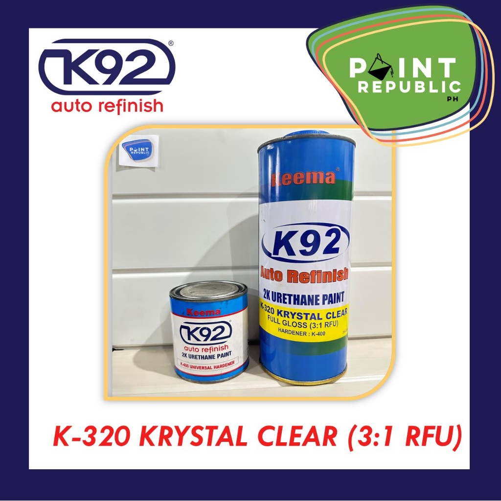 Keema K92 Auto Refinish 2K Urethane Paint K-320 Krystal Clear Full ...