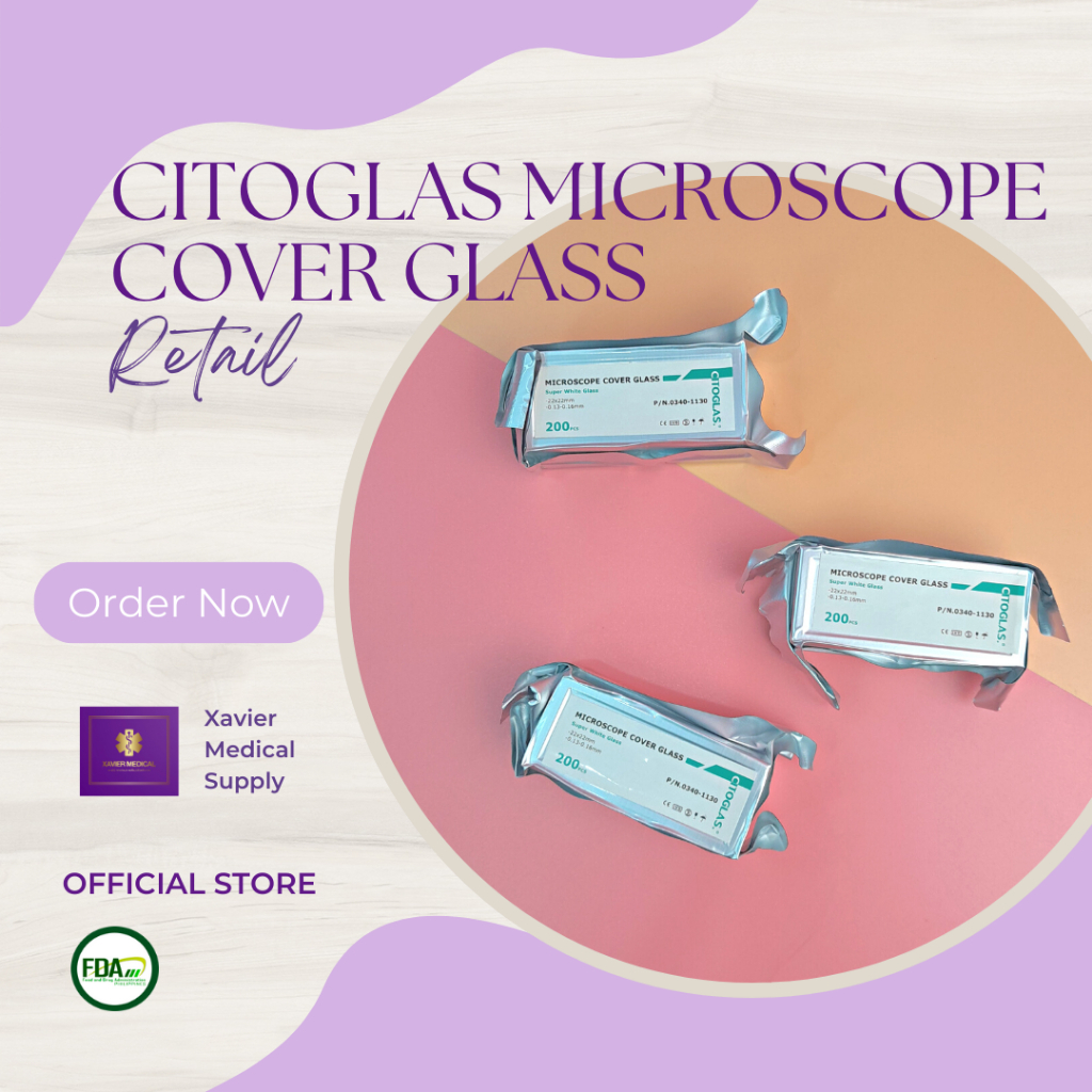 CITOGLAS Microscope Cover Glass 22x22mm (200pcs/foilpack) RETAIL (SOLD PER PACK) | Shopee ...