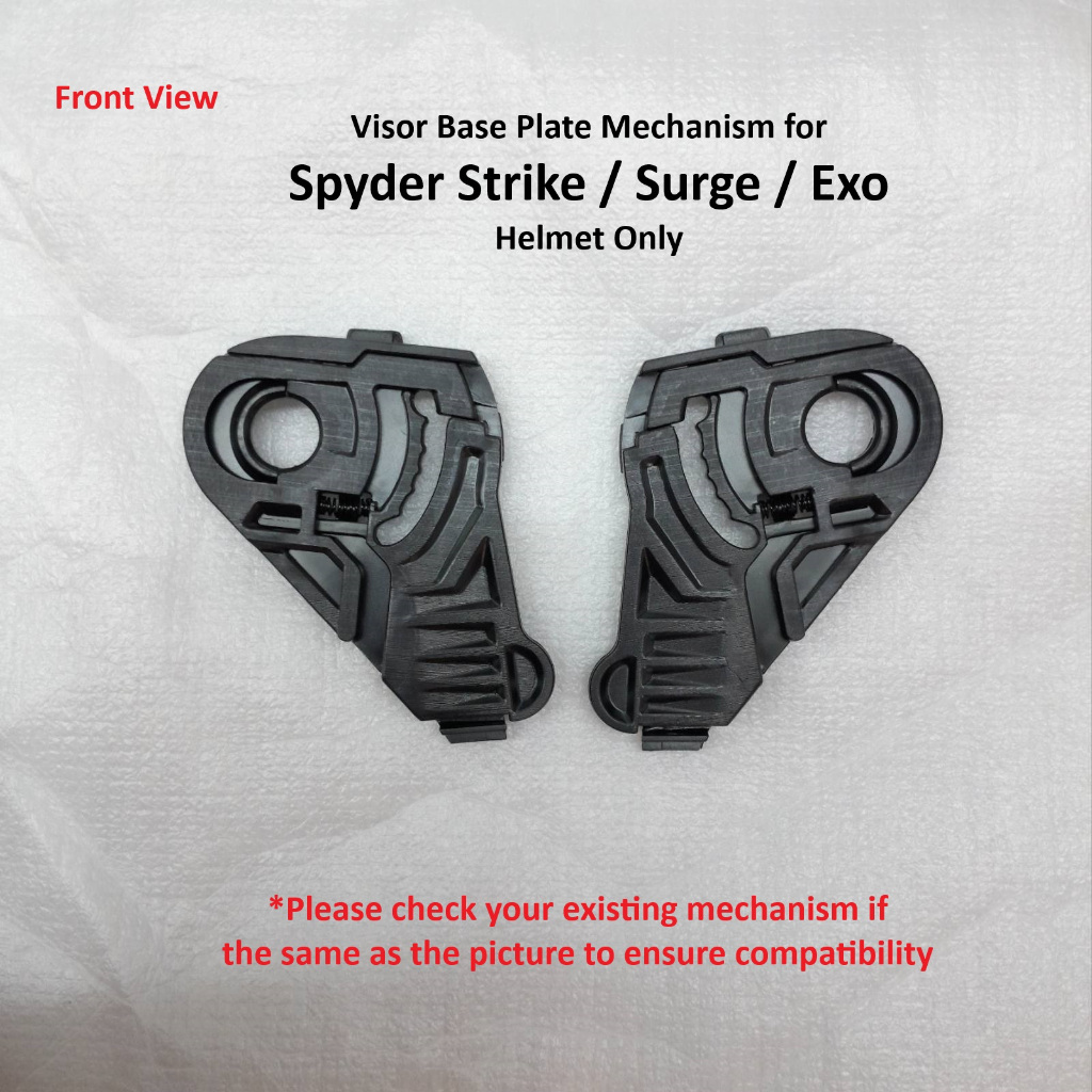 Spyder Strike / Surge / Exo Visor Base Plate Spare Mechanism FULL FACE ...