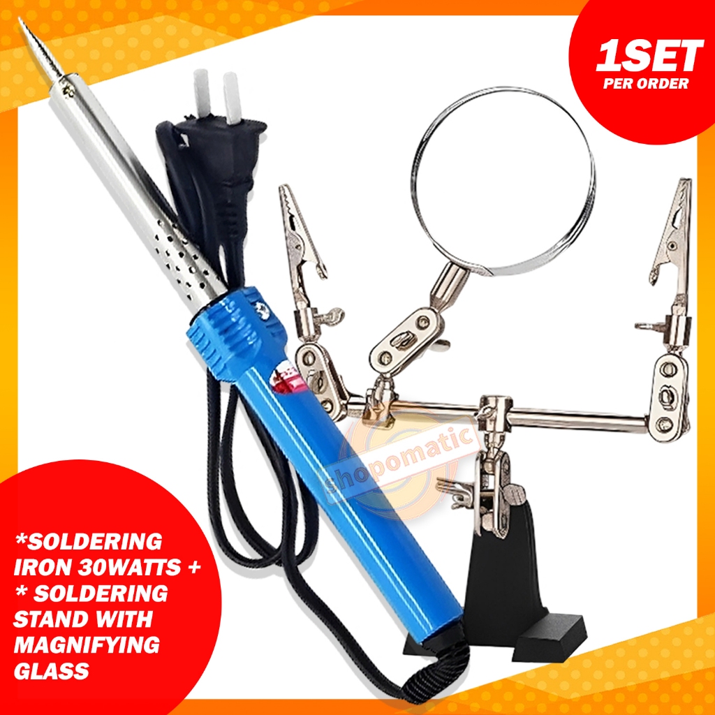 Soldering Iron Plastic Handle With Third Hand Soldering Iron Stand ...