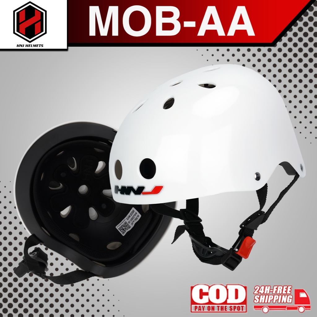 HNJ Mob-AA Motorcycle/Bike Nutshell Open Face Helmet For Men And Women ...