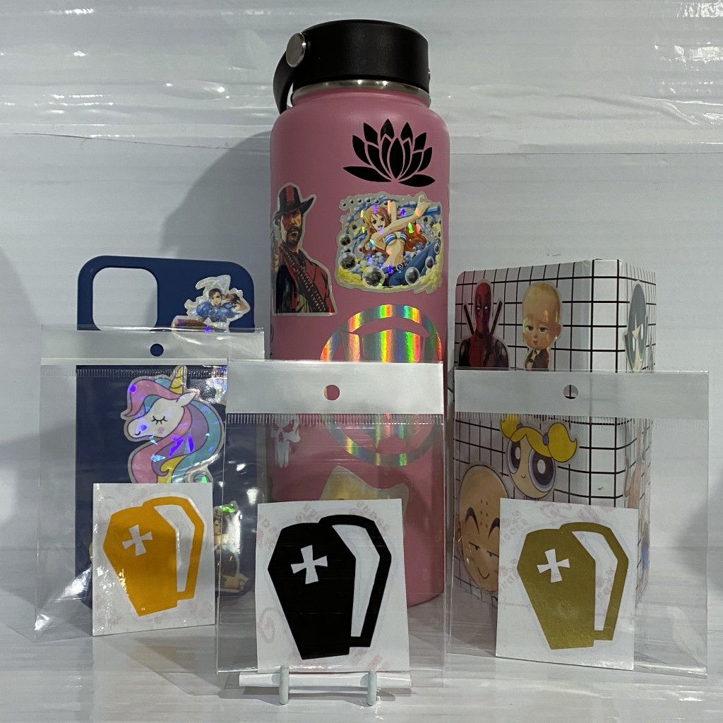 sticker decals buy 1 get 1 free R.I.P coffin kabaong waterproof sticker ...