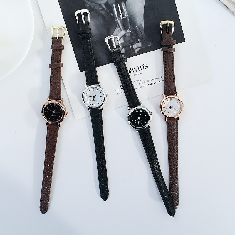Fashion Quartz Belt Watch Couple Watches New Korean Style Trend Simple ...