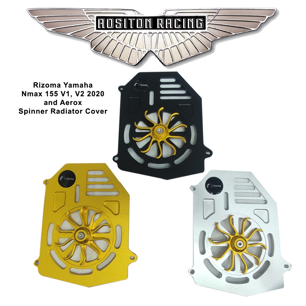 Rizoma Yamaha Nmax 155 V1 Aerox 155 V1 Full CNC Radiator Cover With ...