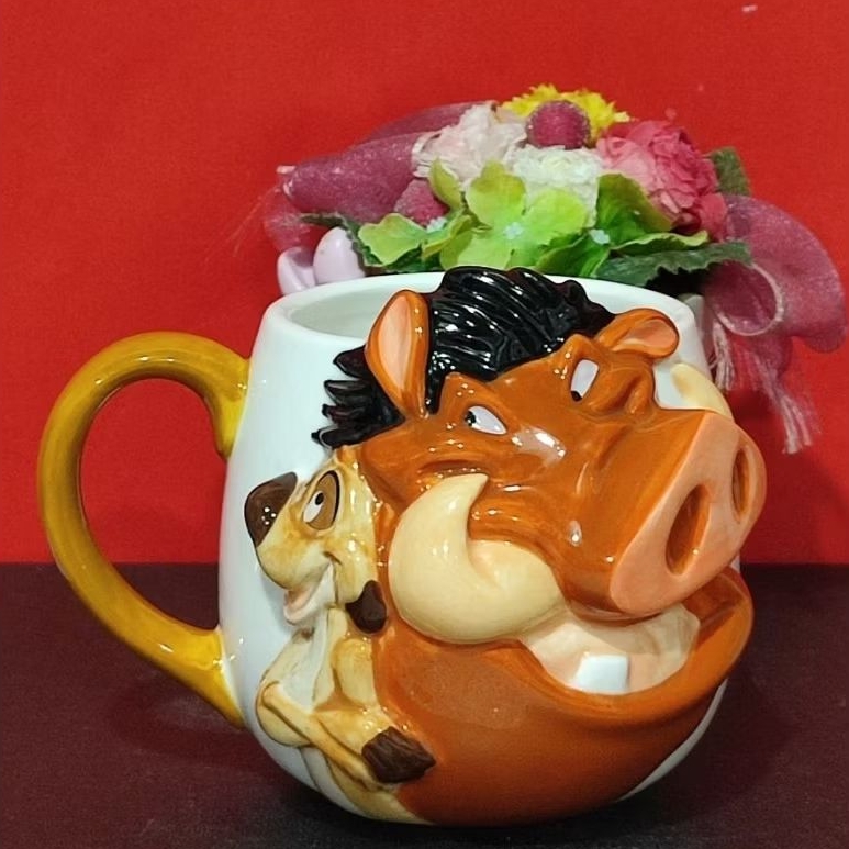 Lion King Timon and Pumba Embossed Mug DISNEY x SUNART | Shopee Philippines