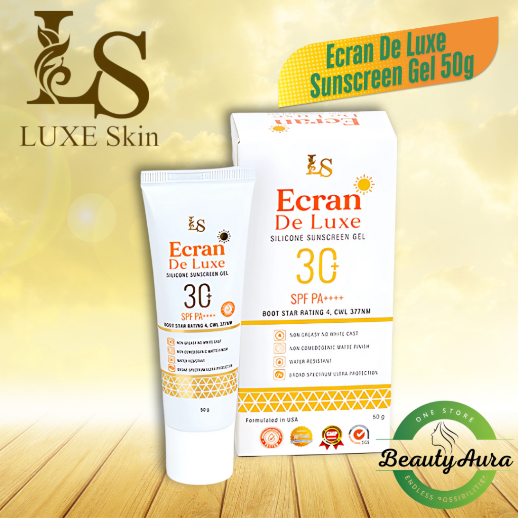 Ecran de Luxe Mineral Sunscreen Gel SPF 30 PA++ + + Matte Finish ...
