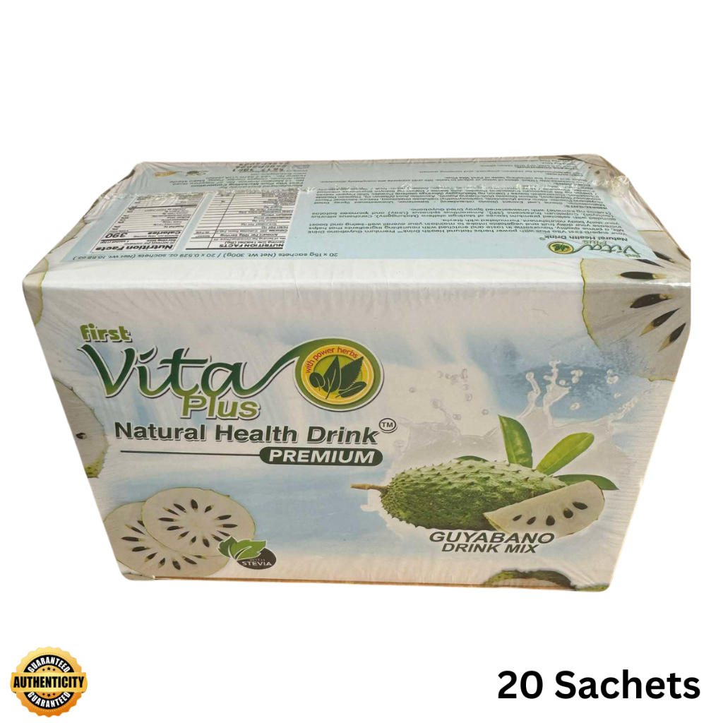 FIRST VITA PLUS GUYABANO PREMIUM NATURAL HEALTH DRINK MIX 20 sachets | Shopee Philippines