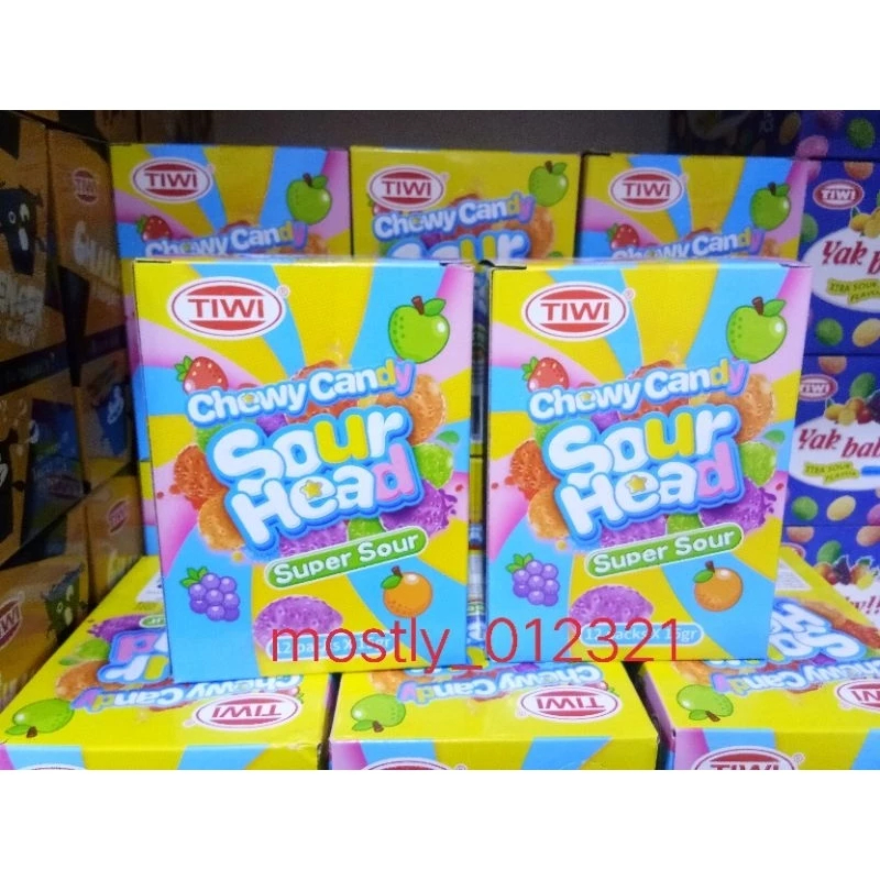 Candy Sour Head Chewy Candy 30pcs Per Inner Box COCO CANDY | Shopee ...