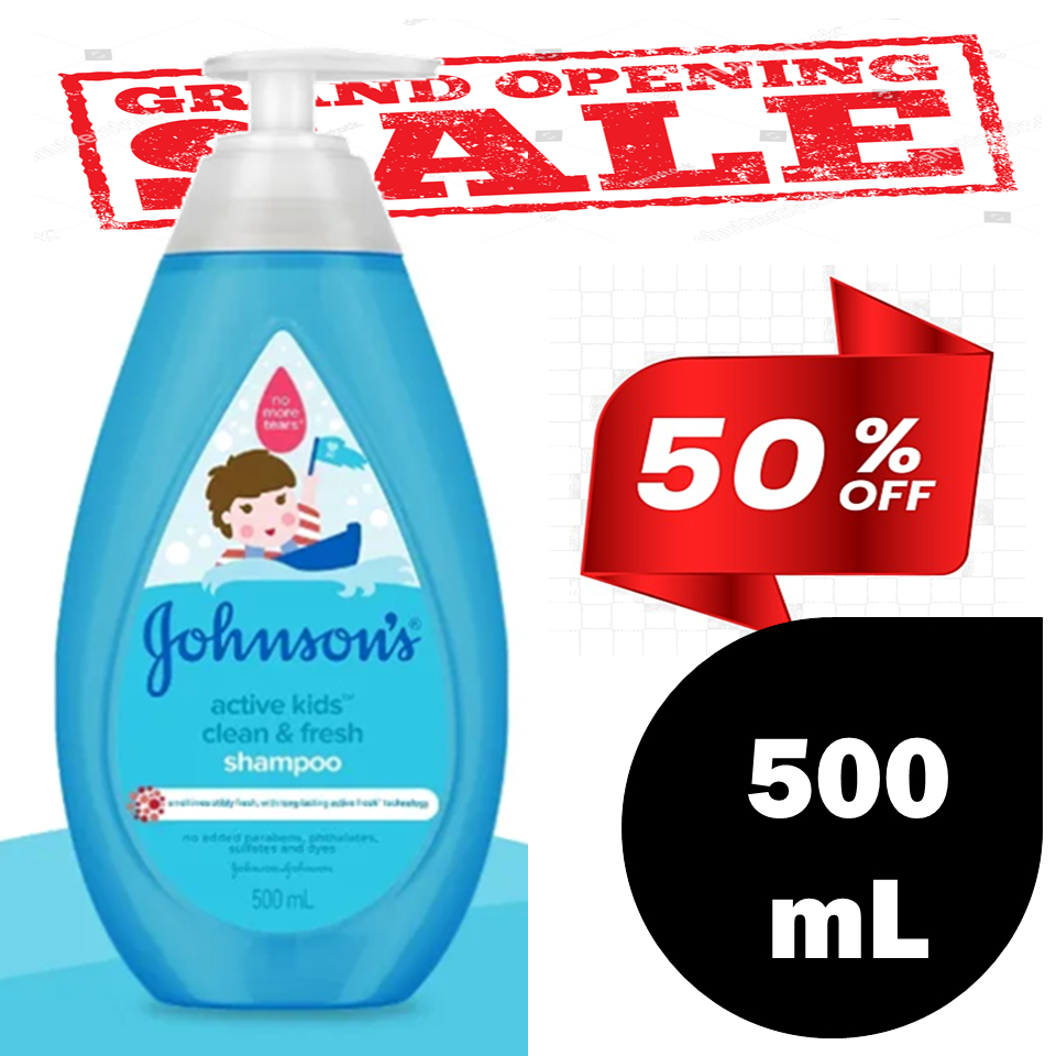 Johnson's Active Kids Clean and Fresh Shampoo 500mL | Shopee Philippines