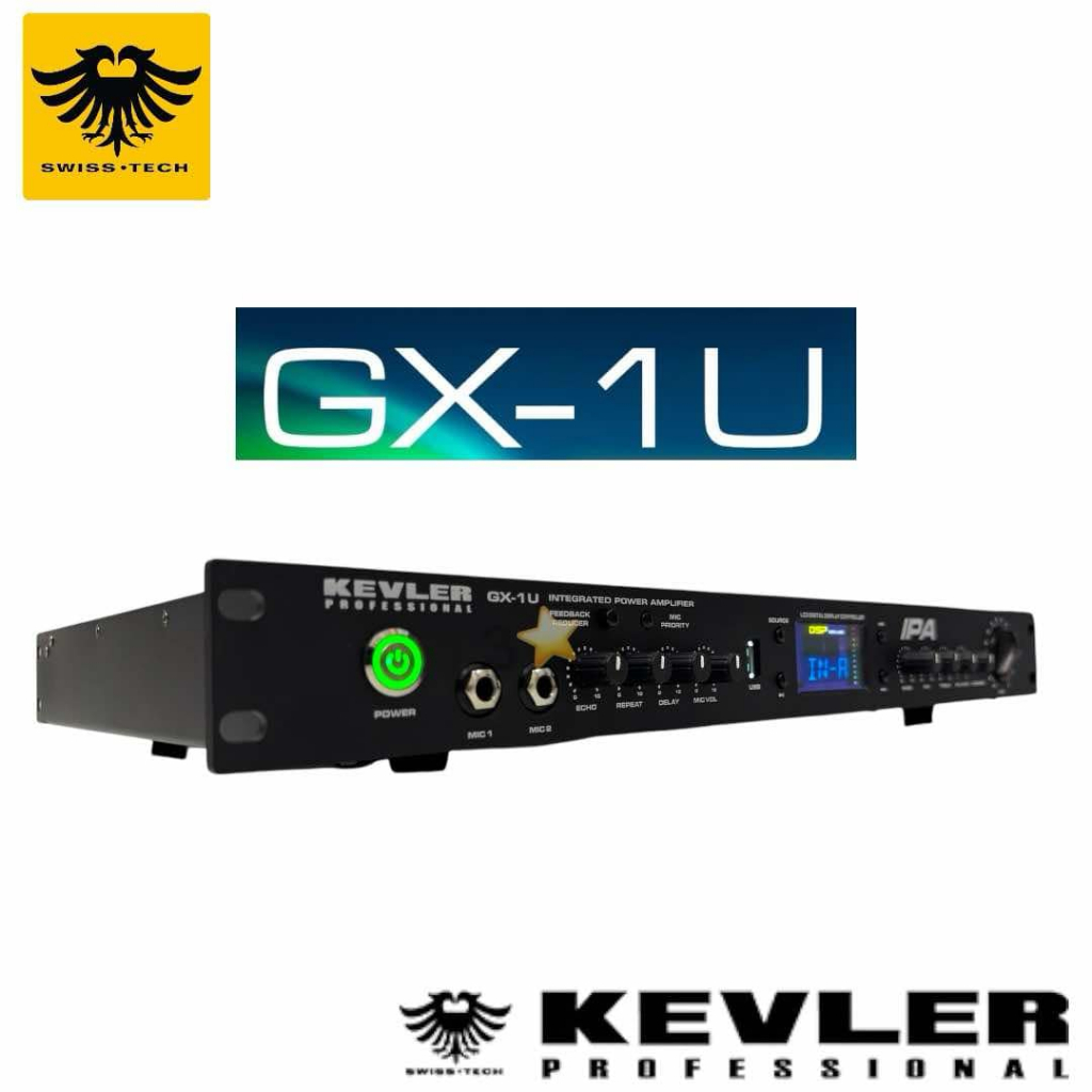 Kevler Professional GX-1U Integrated Power Amplifier 800w x2 original ...