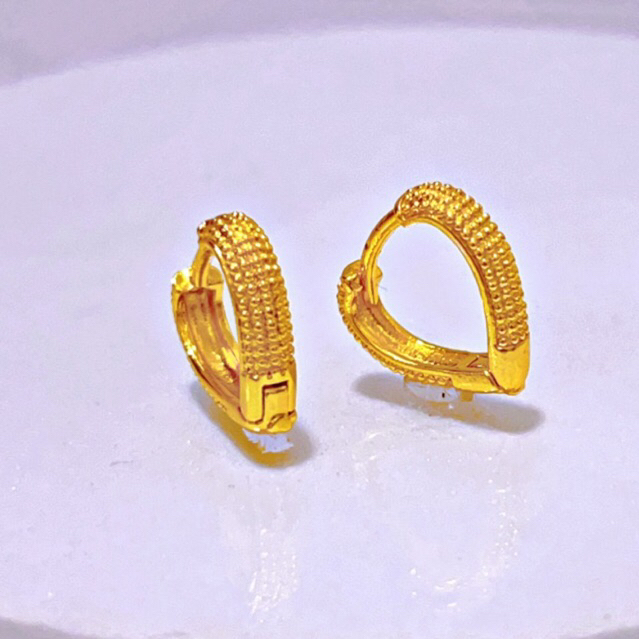 Us fancy jewelry 24K Gold plated plain clip earrings for women C05 ...