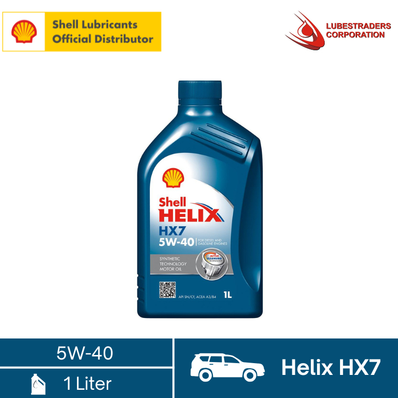Shell Helix HX7 5W-40 SM/CF - 1L | Shopee Philippines