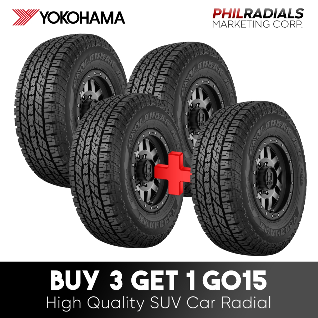 Buy 3 Get 1 Free Yokohama 205/70r15 G015 Geolandar Quality Suv Radial Tire | Shopee Philippines