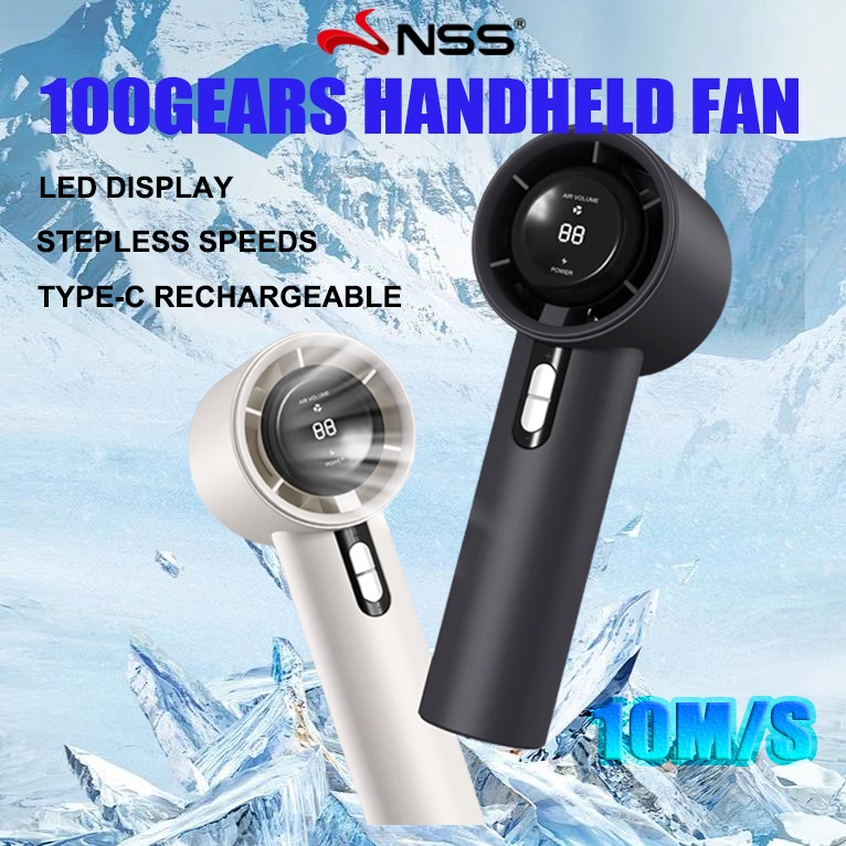 NSS Handheld Turbo Fan High Adjustable 1-100 Gear Speed Bladeless ...