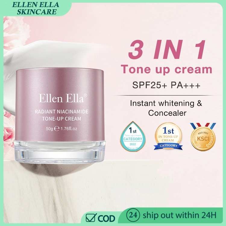 Ellen Ella 3 IN 1 Tone Up Cream with SPF 25 instant whitening cream ...