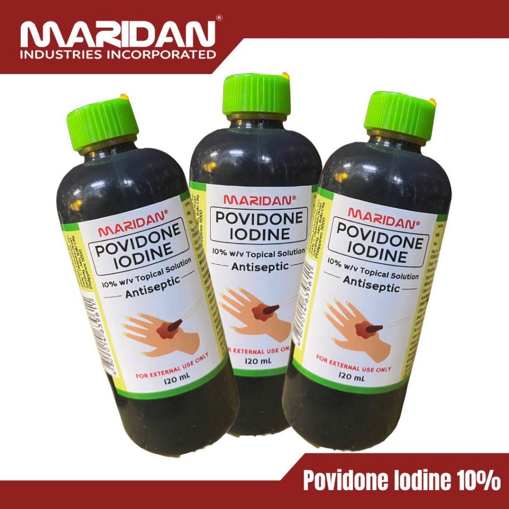 Povidone Iodine 10% w/v Topical Solution 120ml (per piece) | Shopee ...