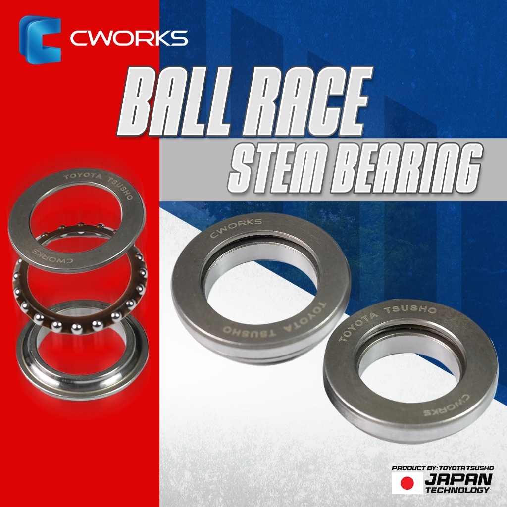 CWorks Ball Race Stem Bearing for Motorcycle by Toyota Tsusho | Shopee ...