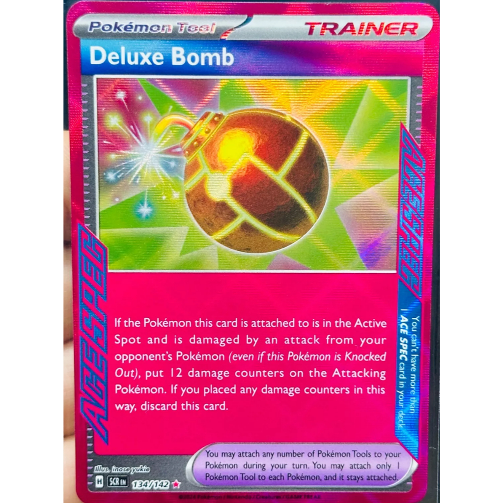 Pokemon TCG Deluxe Bomb 134/142 Stellar Crown Ace Spec Trainer | Shopee ...