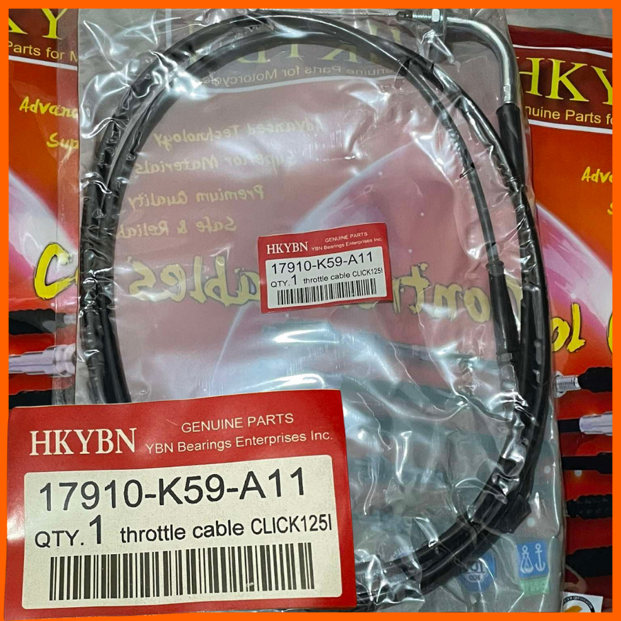 YBN Throttle Cable for Click 125i Wire A (1 Set) Original Designed for ...