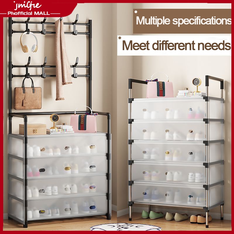 7-layer shoe rack stainless steel stackable shoe rack dust and water ...