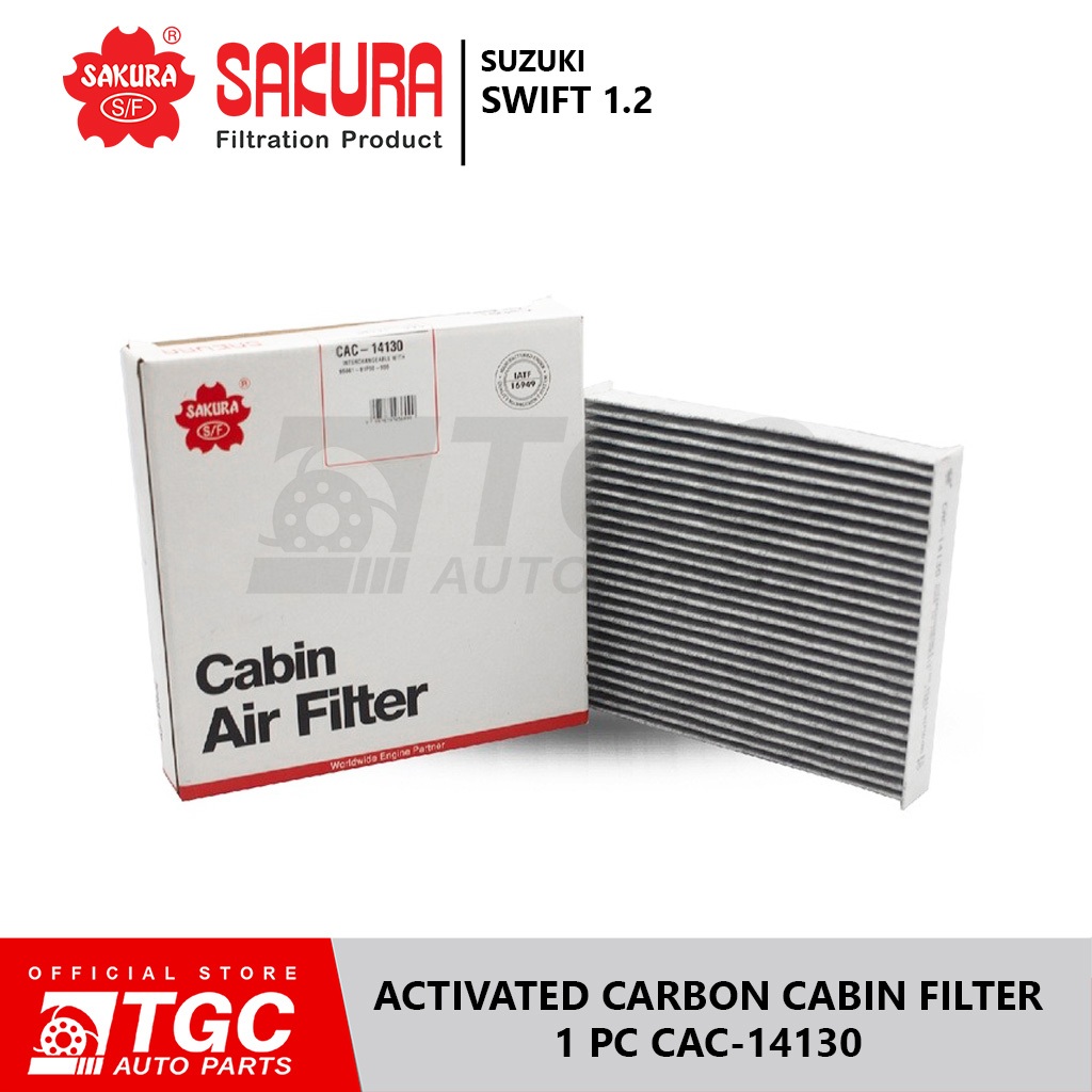 Sakura Cabin Filter With Activated Carbon CAC14130 Suzuki Swift 1.2 ...