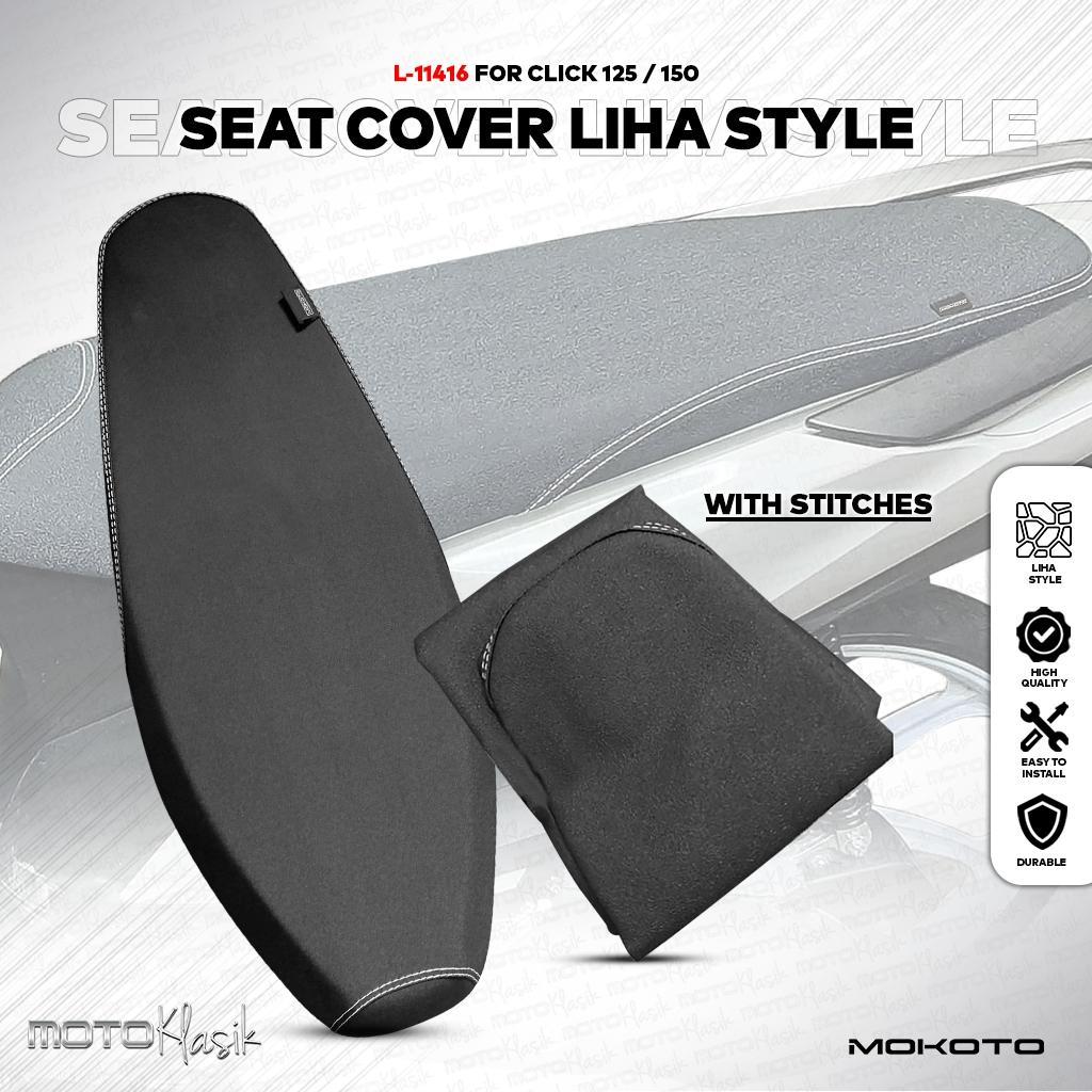MOKOTO CLICK 125 / 150 LIHA TYPE SEAT COVER WITH STITCHES MKT-11416 ...