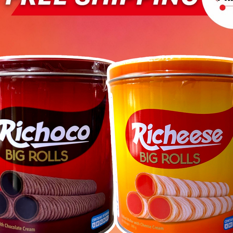 RICHEESE/RICHOCO BIG ROLLS 300G | Shopee Philippines