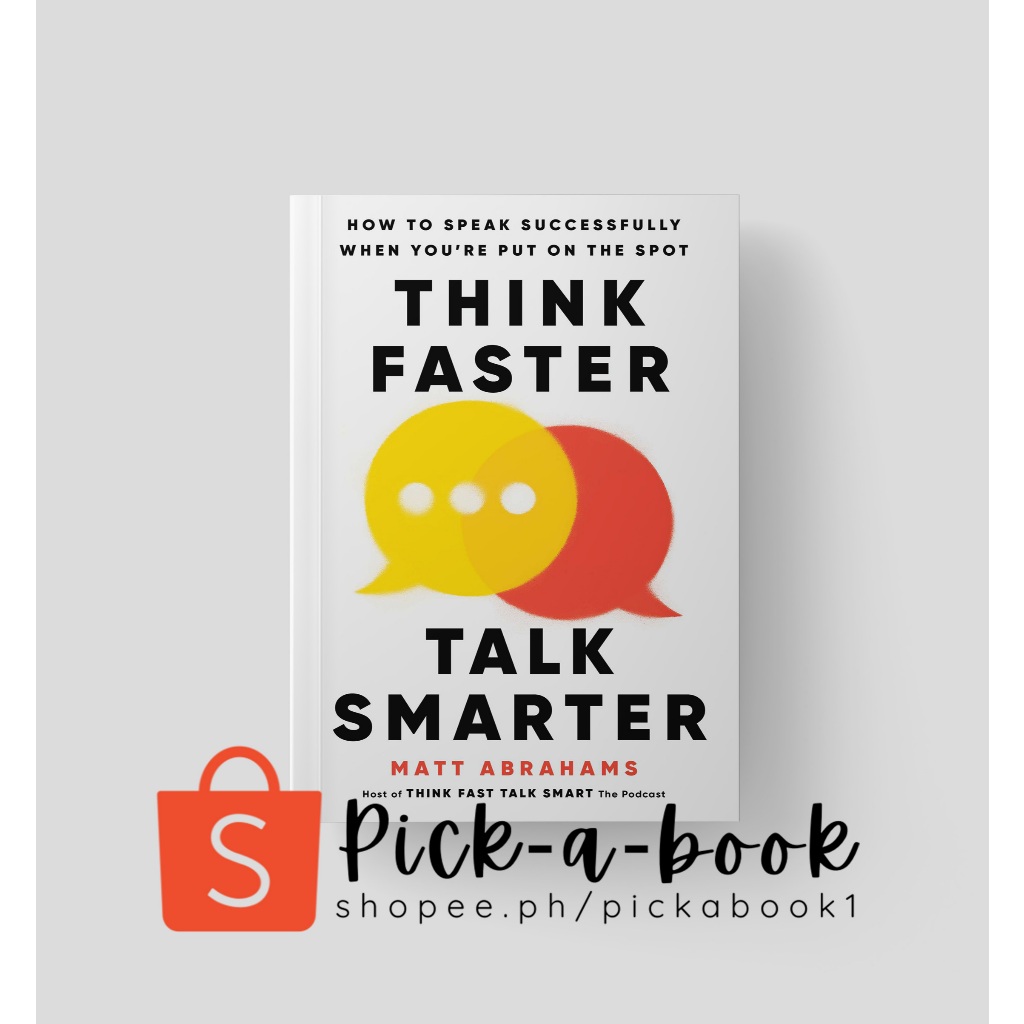 THINK FASTER, TALK SMARTER (SOFTCOVER) | Shopee Philippines