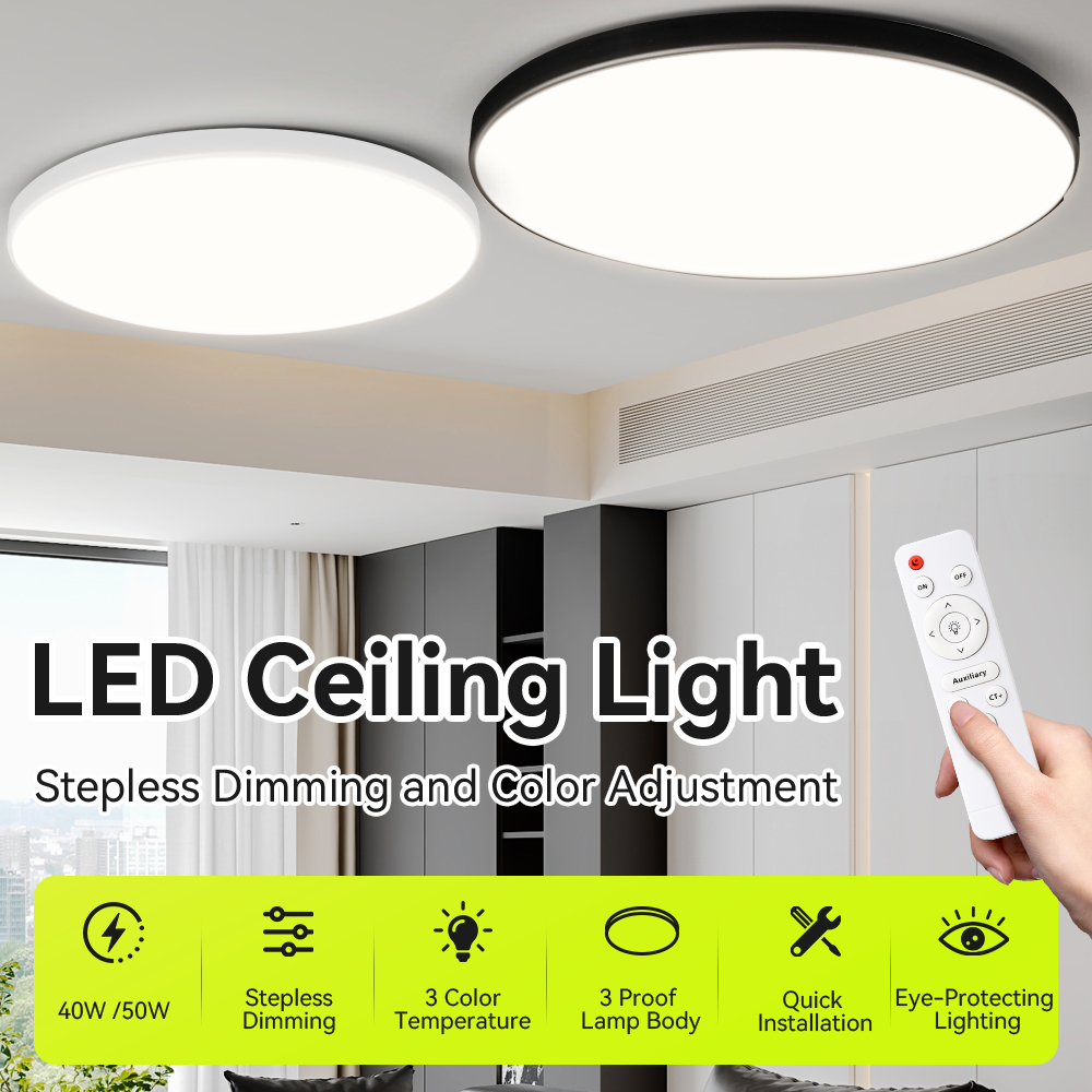 Led Ceiling Light Tri Color 50/70W 3 Color Ceiling Lights Led Lamp For ...