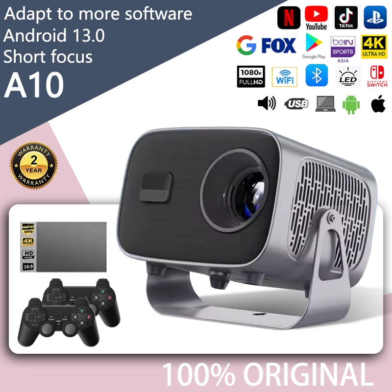 A10 Smart Projector Portable Auto Calibration WiFi Bluetooth Android ...