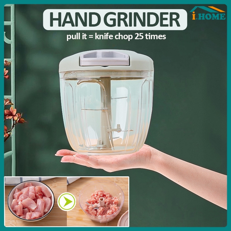 1000ml Hand Chopper Multi-function Manual Rope Food Processor With ...