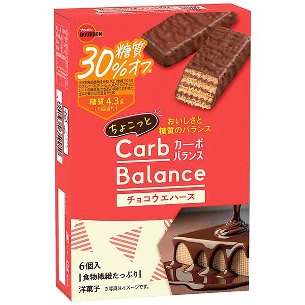 Bourbon Japan Carb Balance 30% Less Sugar Chocolate Wafer 6's | Shopee ...