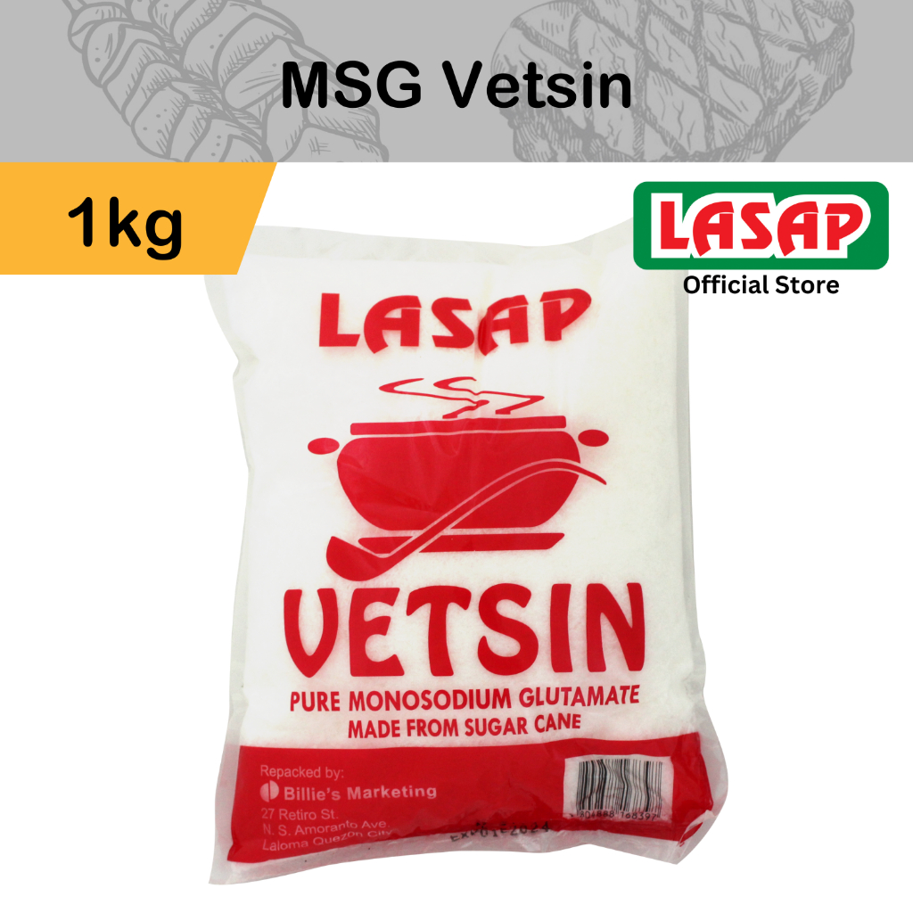 Lasap Vetsin MSG 1kg | Shopee Philippines