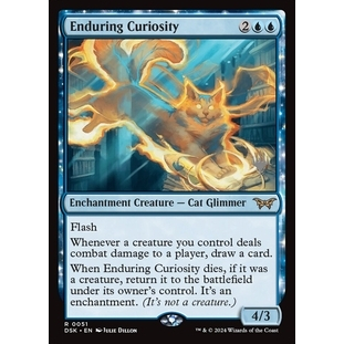 Enduring Curiosity FOIL - Planeswalker Stamped Duskmourn: House of ...