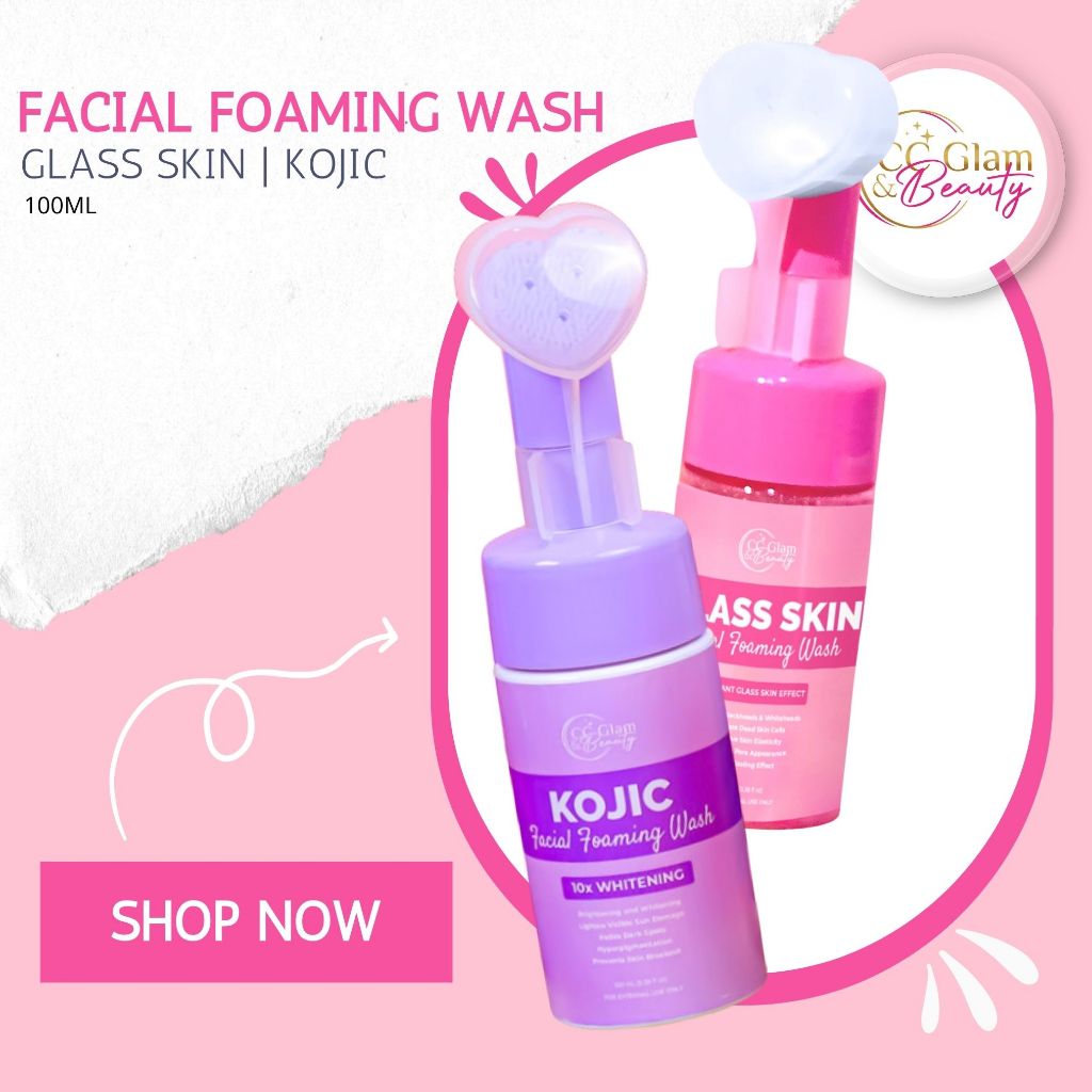 Cris Cosmetics CC Glam & Beauty | CC Glass Skin and Kojic Facial Foaming Wash 100ml | Shopee ...