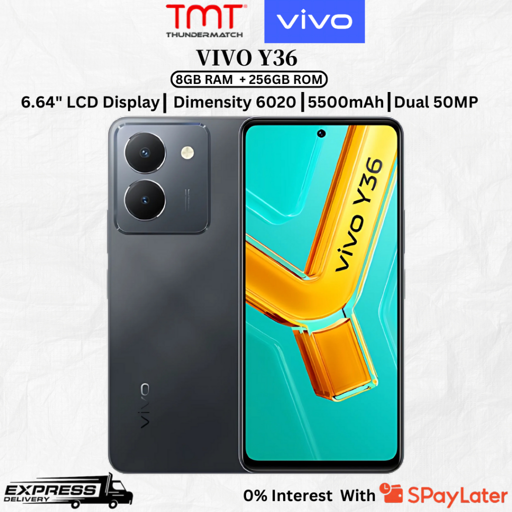 NEW Y36 5G Cellphone 8+8GB RAM 256GB ROM Mobiles AB 44W Fast Charge 5000mAh Battery Smartphone ...