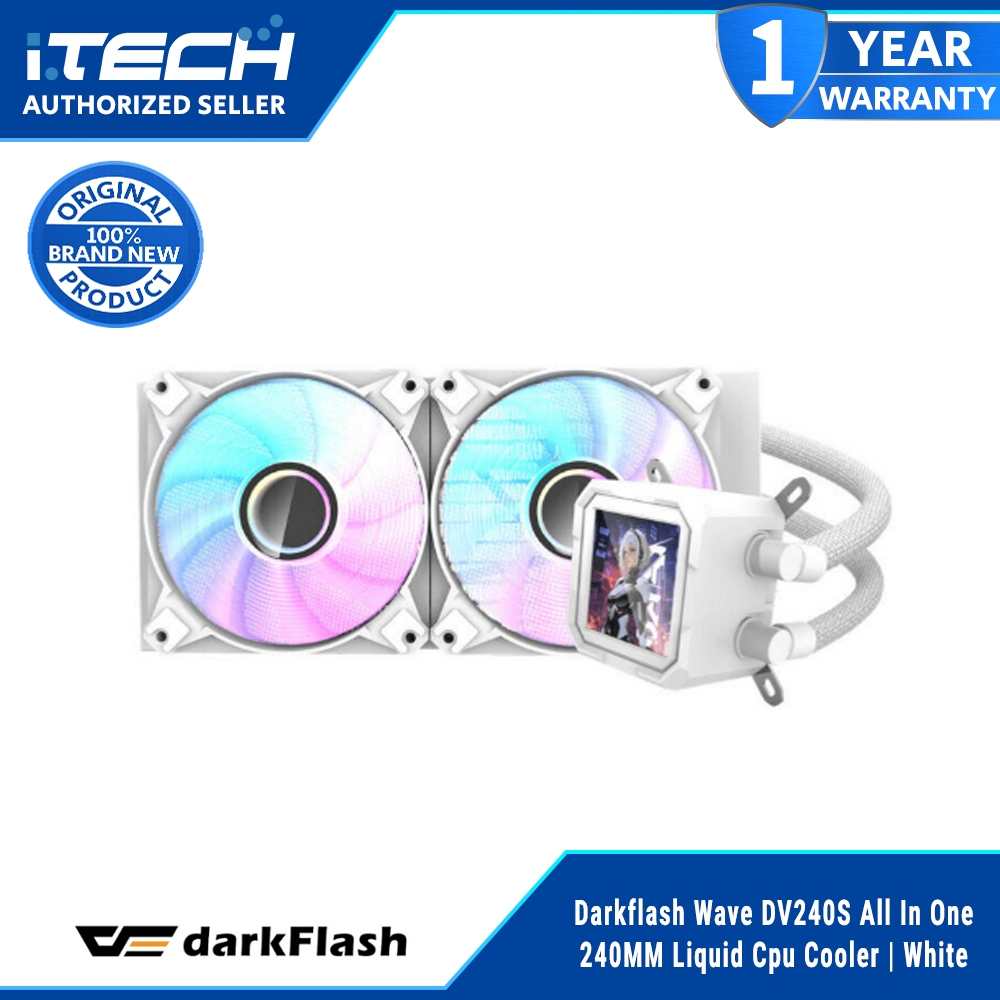 Darkflash Wave DV240S All In One 240MM Liquid Cpu Cooler | White ...