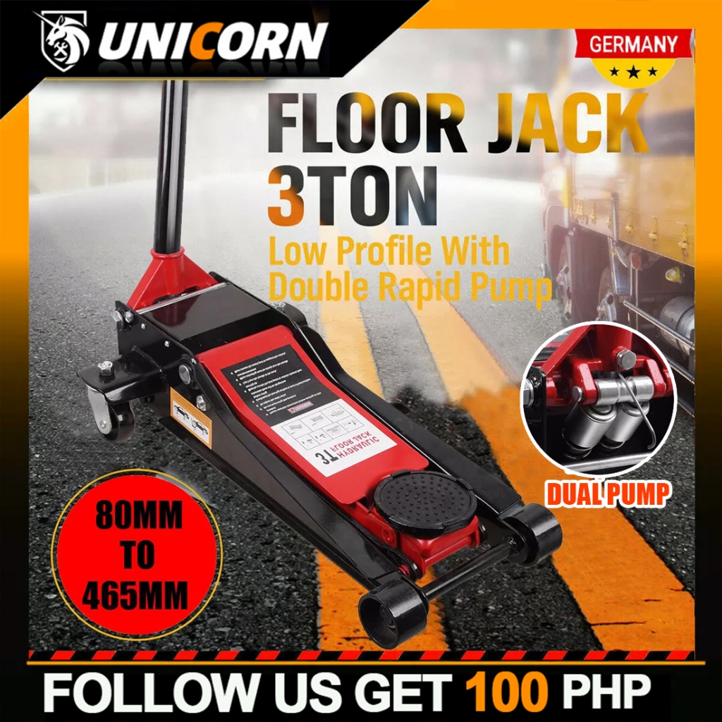 HYDRAULIC FLOOR JACK 3/4 TONS ( CROCODILE JACK ) JAPAN HEAVY DUTY LOW ...