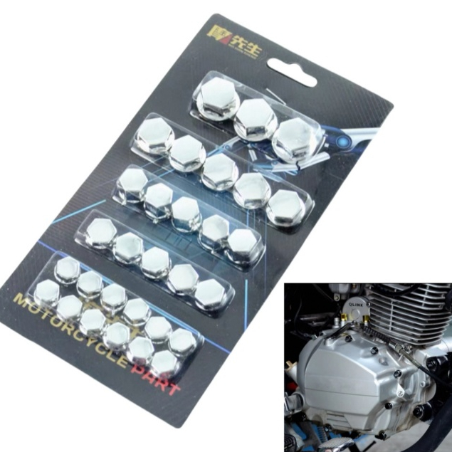 30pcs Universal Crew Nut Bolt Cap Motorcycle | Shopee Philippines