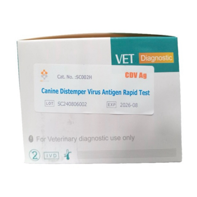 [1 Box of 10 Pcs] Canine Distemper Test Kit For Dogs CDV Test Kit SOLD ...