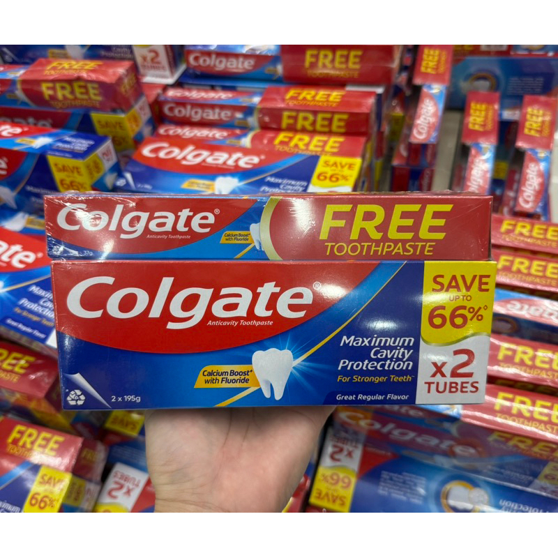 Colgate Anticavity Toothpaste Tube 195g x2 | Shopee Philippines