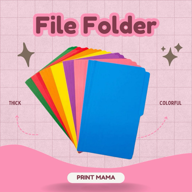 Colored File Folders Short Long 10-piece pack | Shopee Philippines