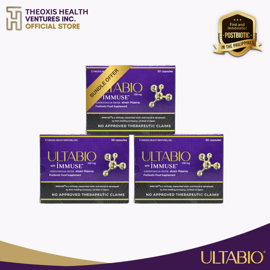 ULTABIO Postbiotic Bundle of 3 Boxes (90 Capsules) | Shopee Philippines