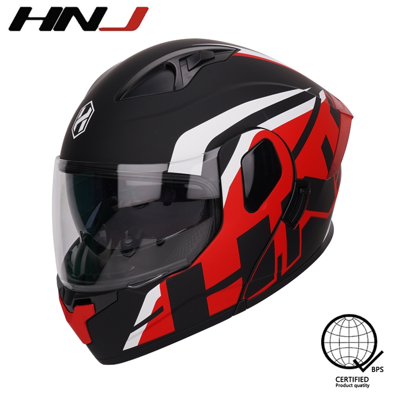 HNJ 601 (937) with design Modular Helmets for motorcycle (Dual Visor ...