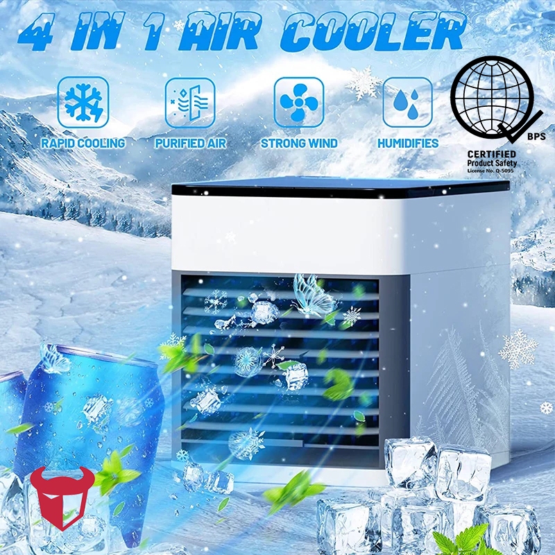 Mini Air Conditioner Ultra Power Cooling Mini Fan AC Cooler Portable ...
