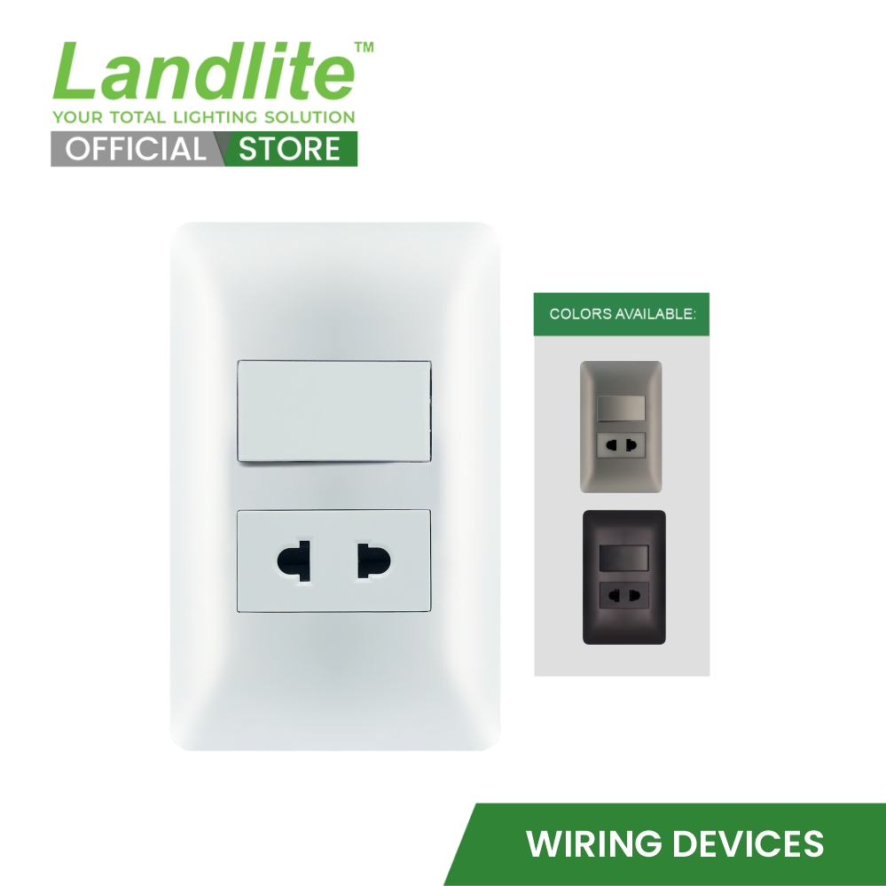 Landlite Wiring Devices (LWD-SWORFPL-2G-1W WHT/GRY/BLK) | Shopee ...