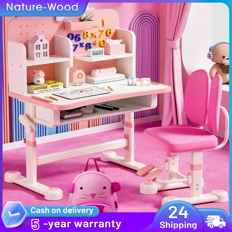 Kid Student Study Table Multifunctional With Book Shelf Study Table ...
