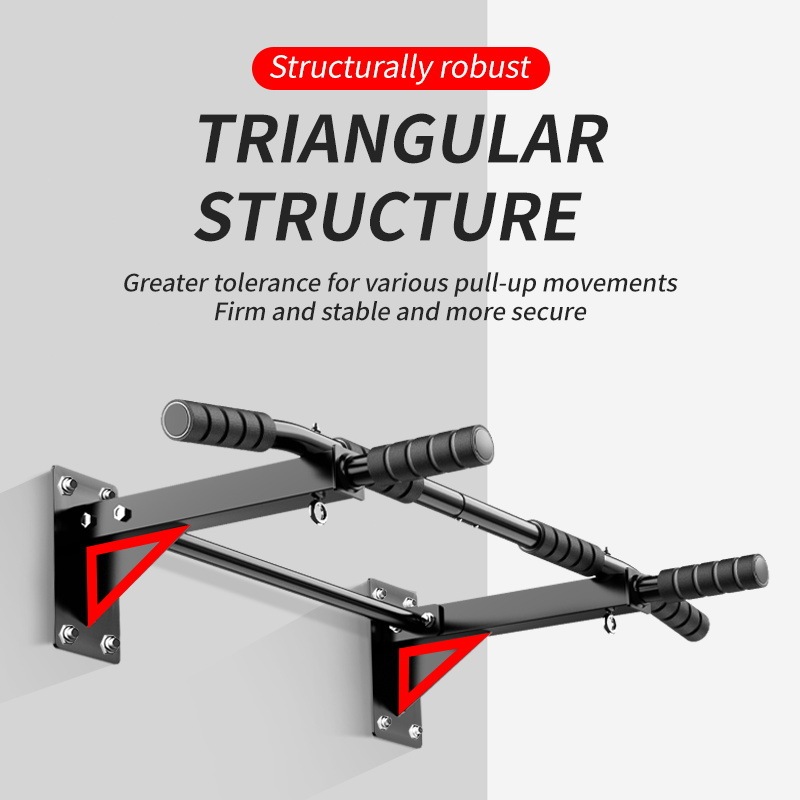 Wall single and double bar pull-up indoor wall mounted fitness ...