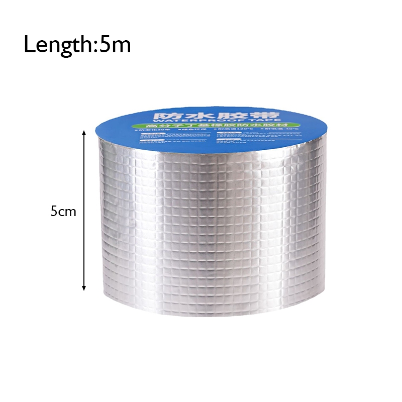 5cm Waterproof Tape Aluminum Foil Butyl Sealing Self Adhesive Tape Color Steel Bungalow Roof ...