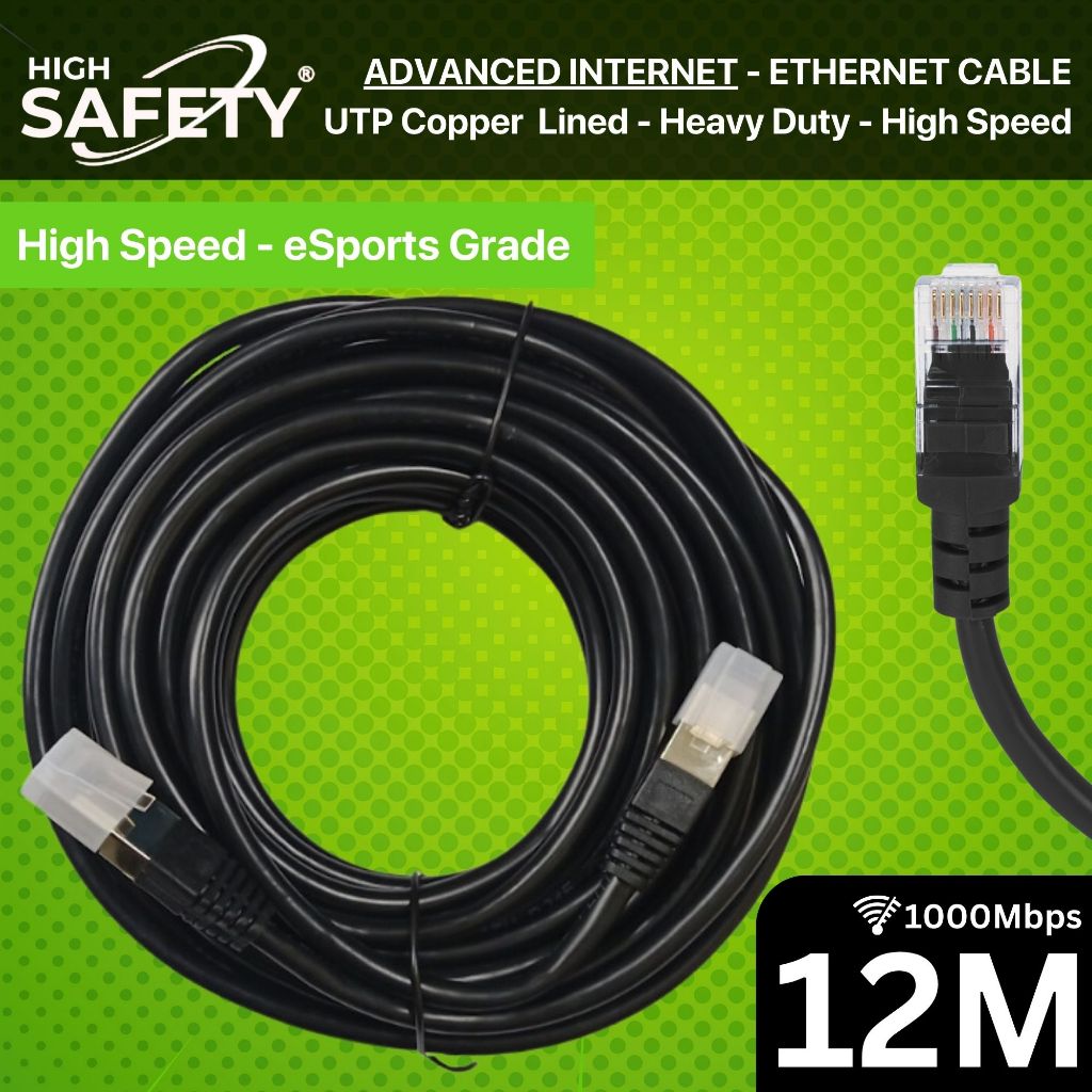 Heavy-Duty UTP Ethernet LAN Cable 5-30m | High-Speed CAT6 CAT5e ...
